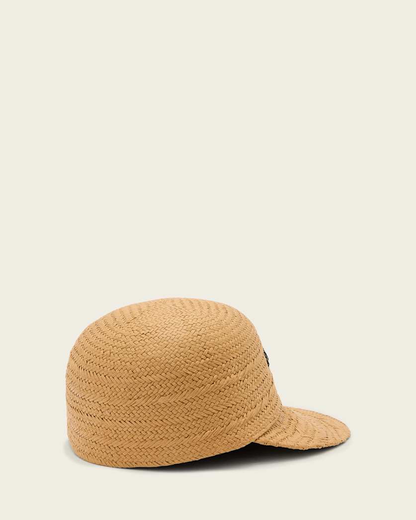 Mila Straw Baseball Cap COGNAC BROWN | ALLSAINTS